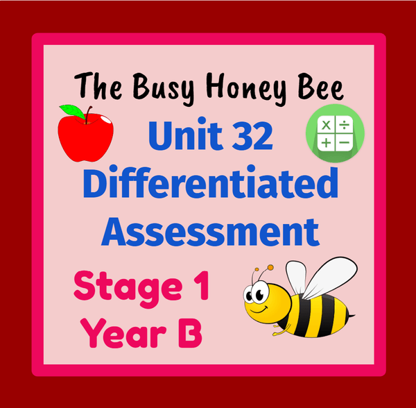 Stage 1 Year B Term 3 Differentiated Maths Assessment Bundle – The Busy ...