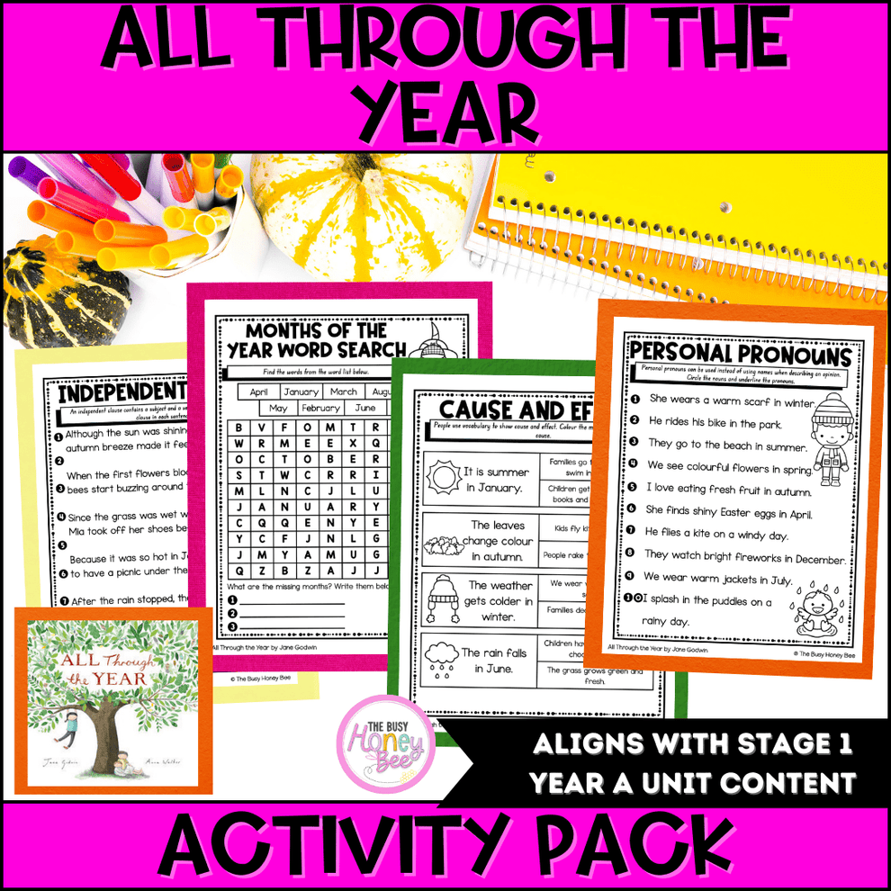 All Through the Year Activity Pack – The Busy Honey Bee