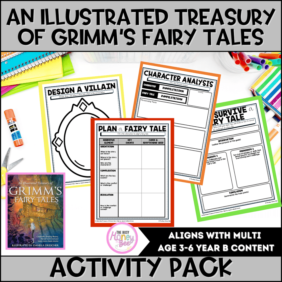 An Illustrated Treasury of Grimm's Fairy Tales Activity Pack – The Busy ...