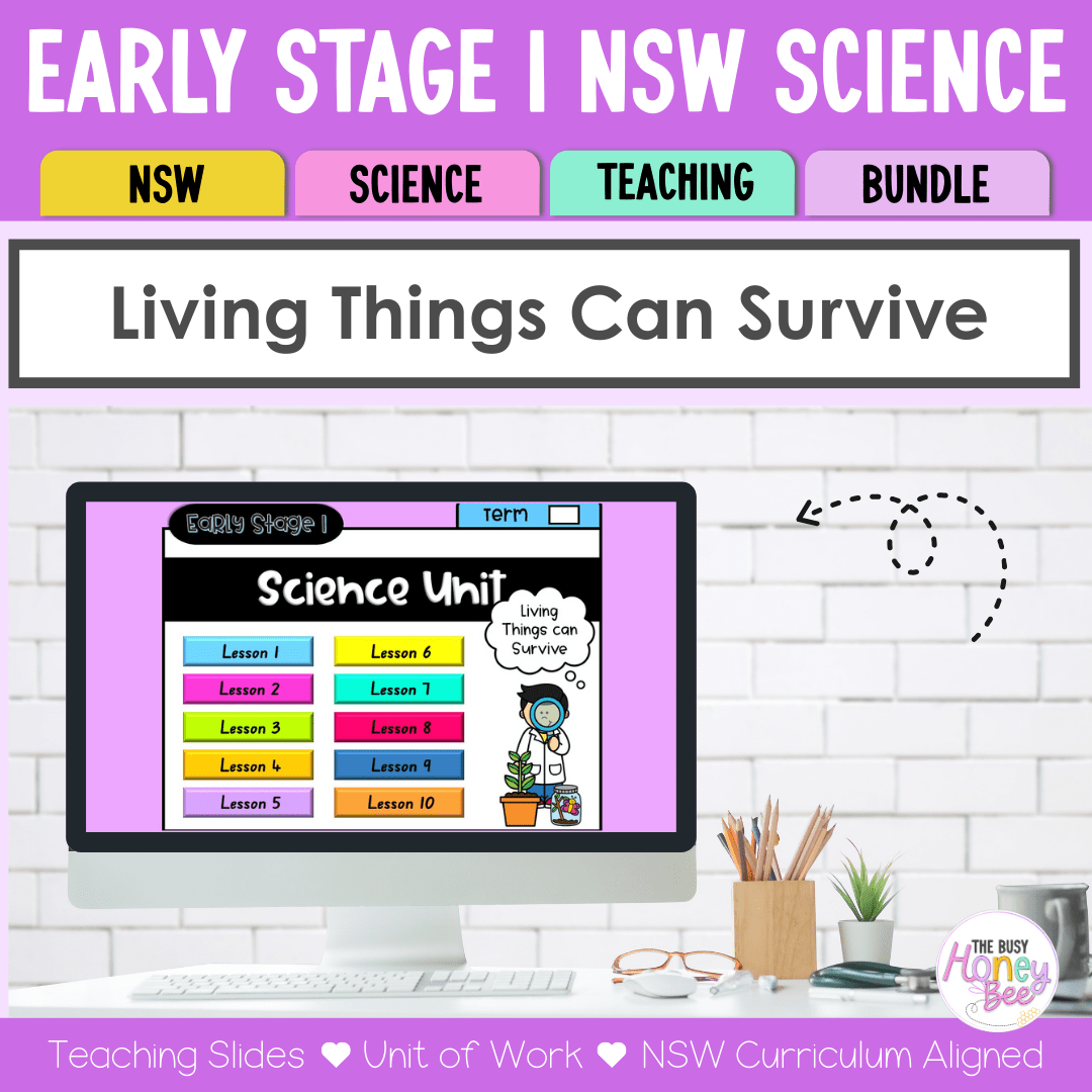 Early Stage 1 Australian NSW Science Unit 1 Living Things Can Survive ...