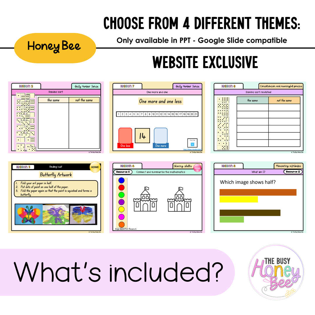 Early Stage 1 Unit 15 NSW Maths Teaching Slides 2022 – The Busy Honey Bee