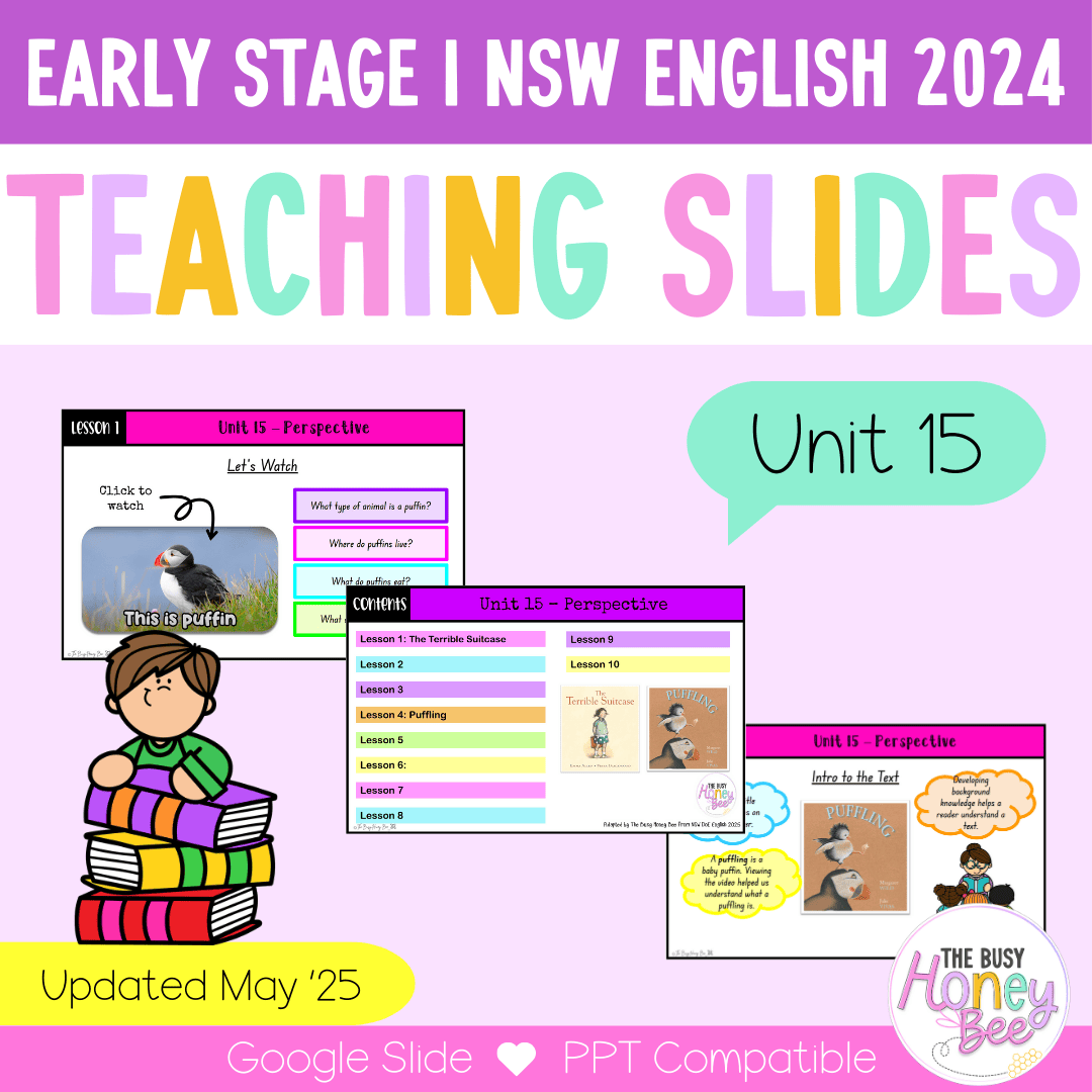 Early Stage 1 Unit 15 NSW Perspective English Teaching Slides 2024 ...
