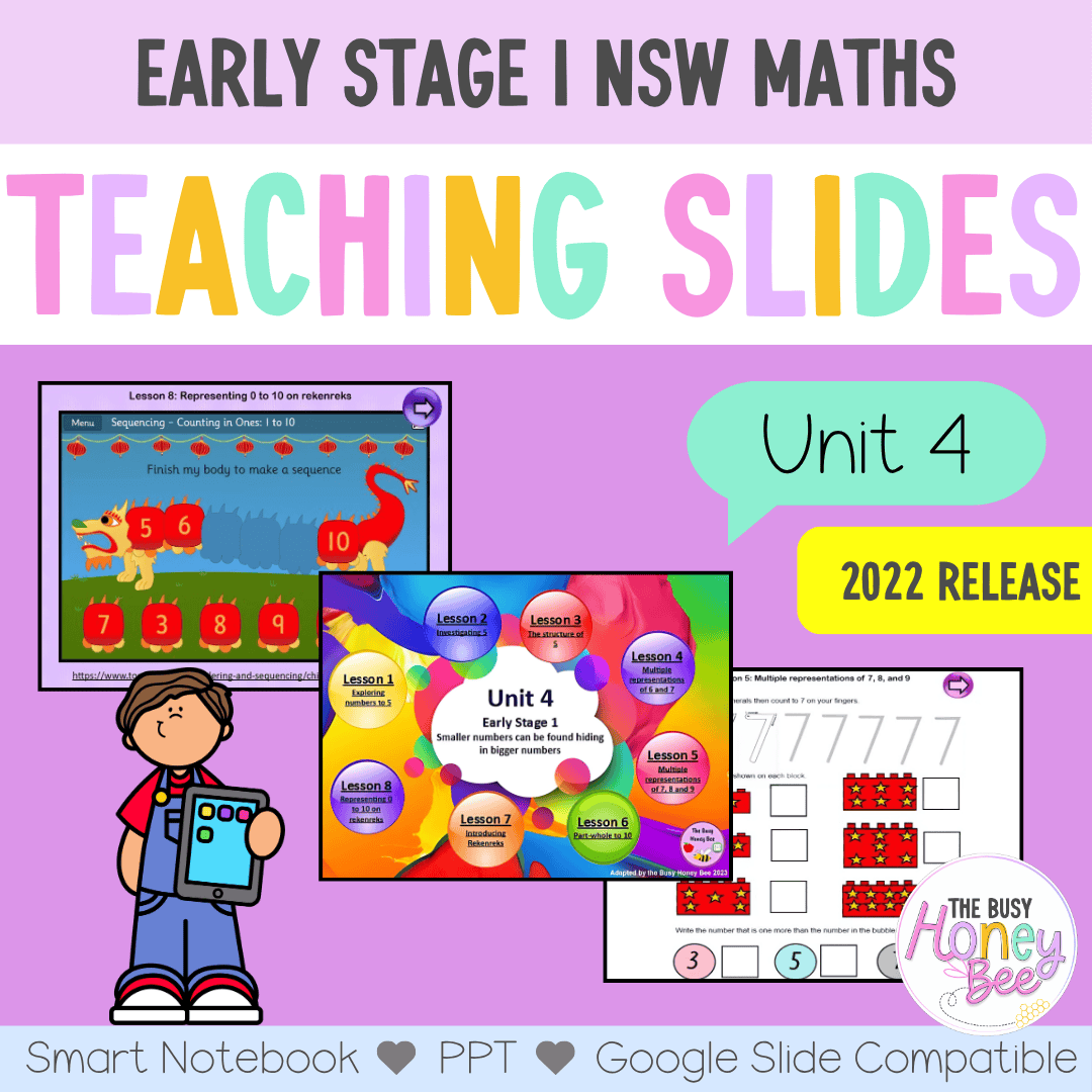 Early Stage 1 Unit 4 NSW Maths Teaching Slides 2022 – The Busy Honey Bee