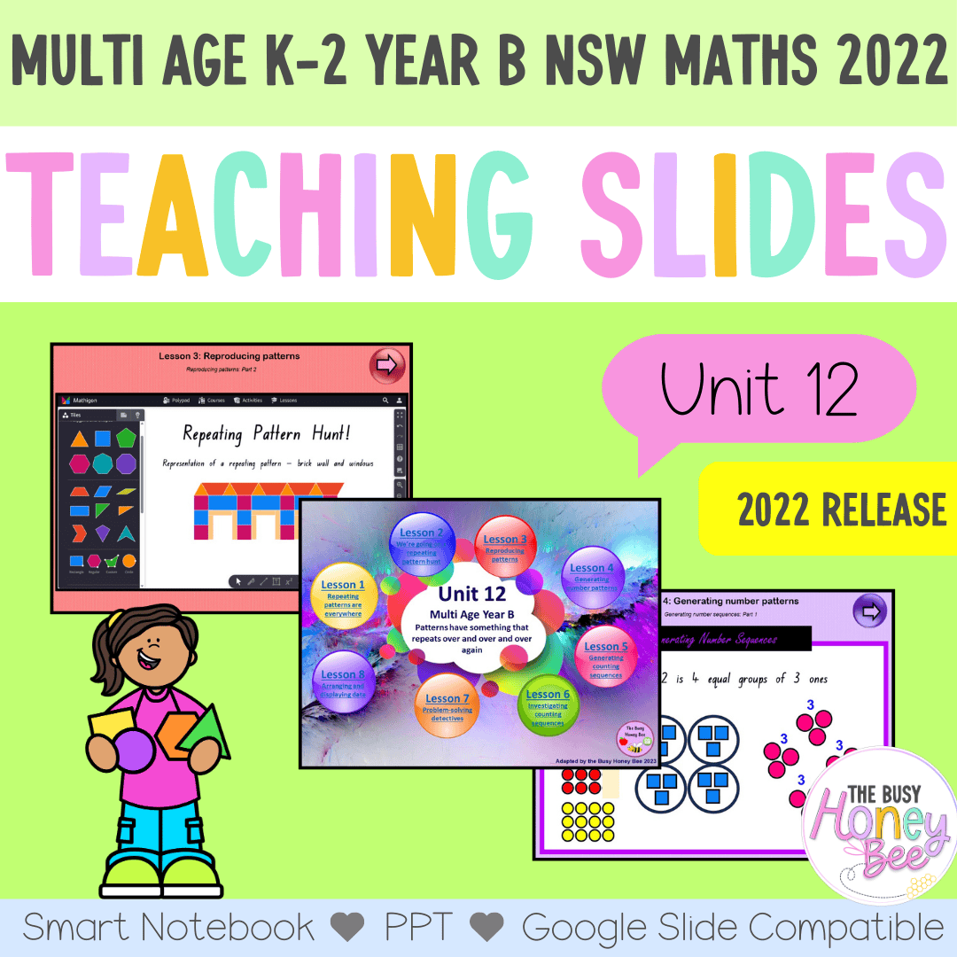 Multi Age K-2 Year B Unit 12 NSW Maths Teaching Slides 2022 – The Busy ...
