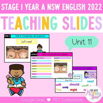 Stage 1 Year A - NSW English – The Busy Honey Bee