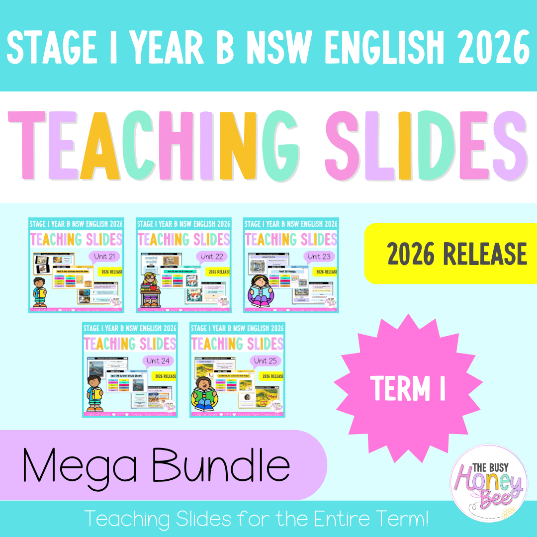 Stage 1 Year B NSW English Term 1 Teaching Slides Mega Bundle 2026 ...