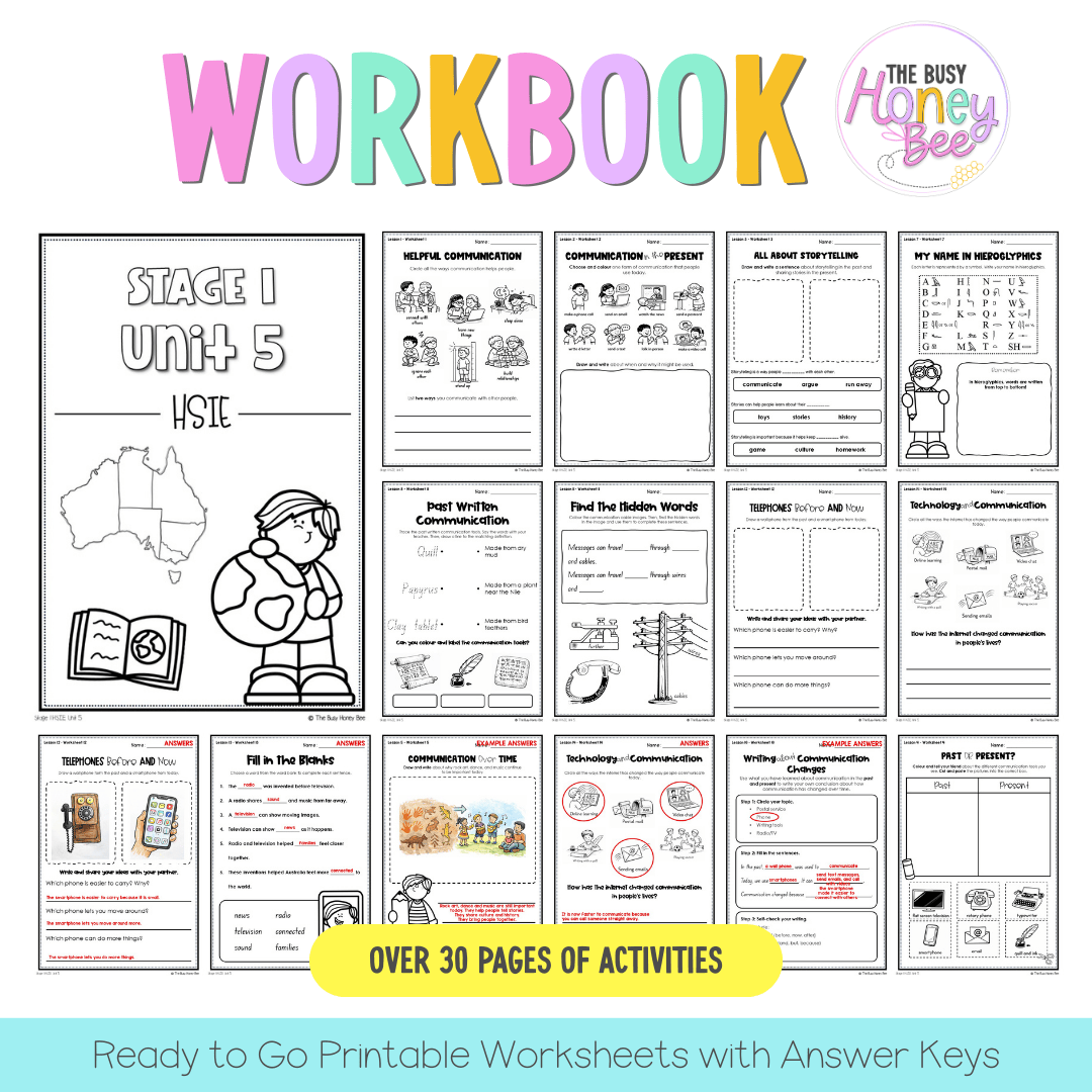 Stage 1 Year B NSW HSIE 2026 Sample Unit 5 Teaching Pack – The Busy ...