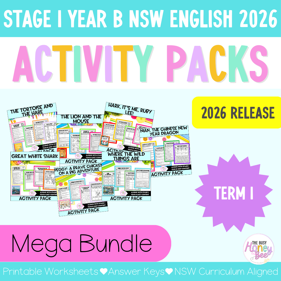 Stage 1 Year B Term 1 NSW English Activity Packs Mega Bundle 2026 – The ...