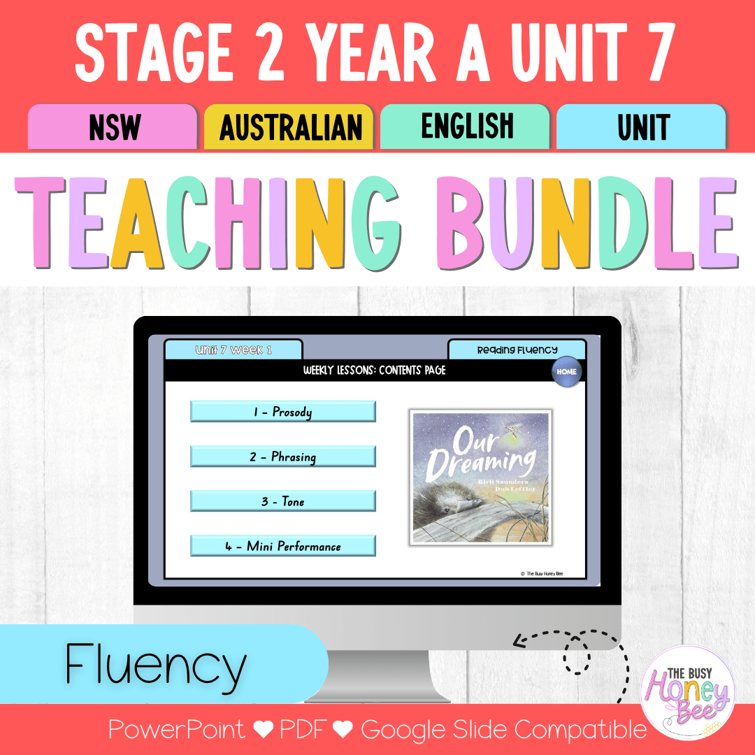 Stage 2 Year A Reading Fluency Teaching Bundle Unit 7 - Component A ...