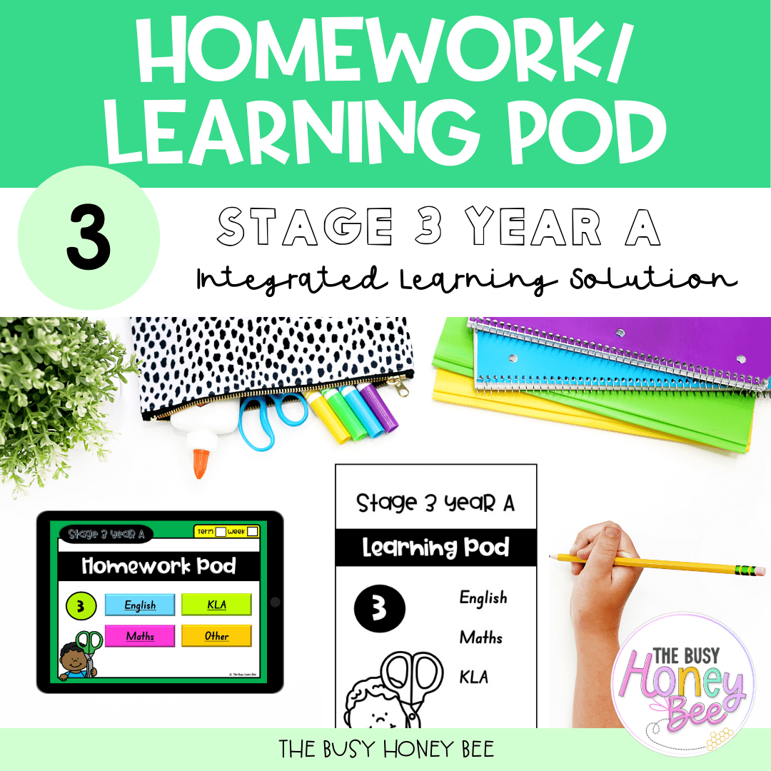 Stage 3 Year A Homework/Learning Pod 3 – The Busy Honey Bee