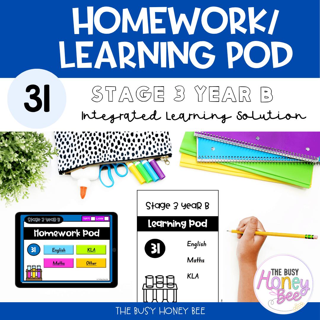 Stage 3 Year B Homework/Learning Pod 31 – The Busy Honey Bee