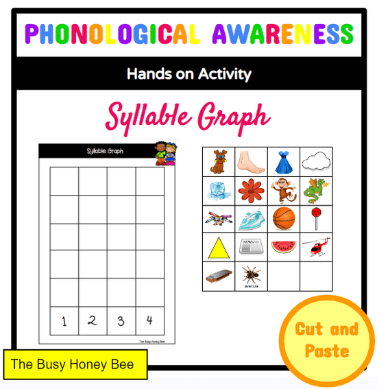 Syllable Graph Cut and Paste Activity – The Busy Honey Bee