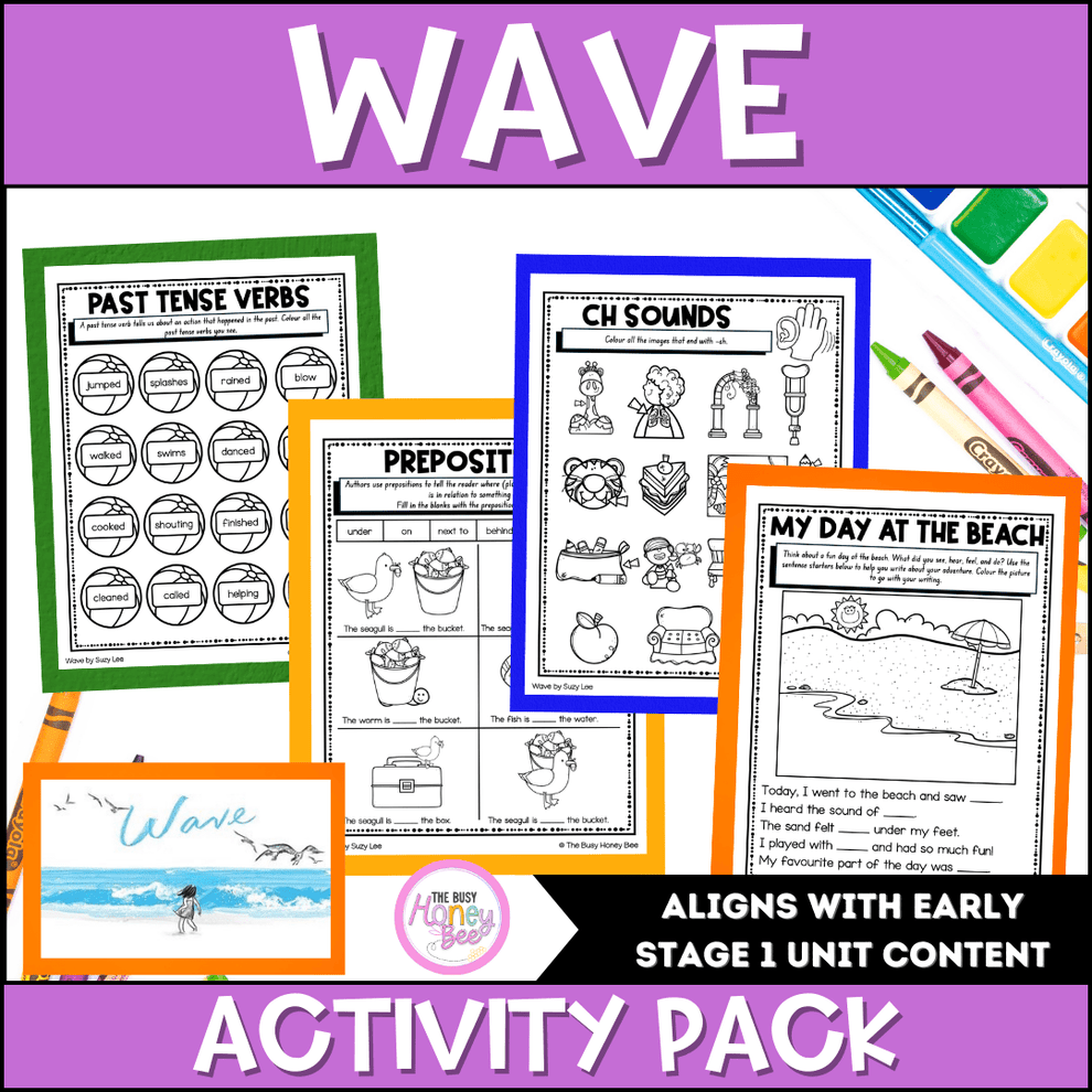 Wave by Suzy Lee Activity Pack – The Busy Honey Bee